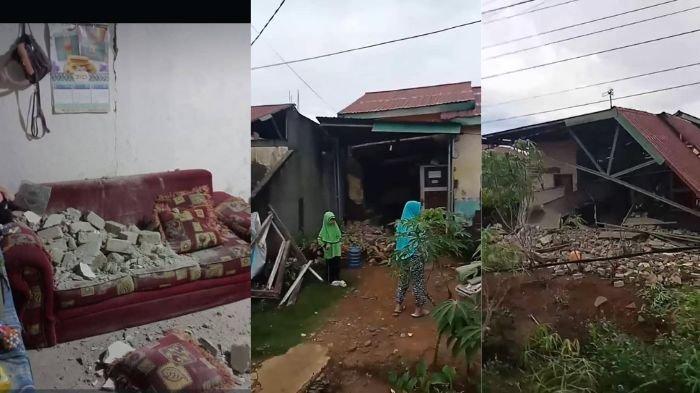 Foto-Foto Rumah Warga Rusak Akibat Gempa Bumi di Bengkulu, Berkekuatan Magnitudo 6.3 ...