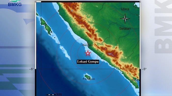 Gempa Bumi 4.8 Magnitudo Guncang Bengkulu, Episenter di Seluma Dirasakan hingga Kota Bengkulu ...