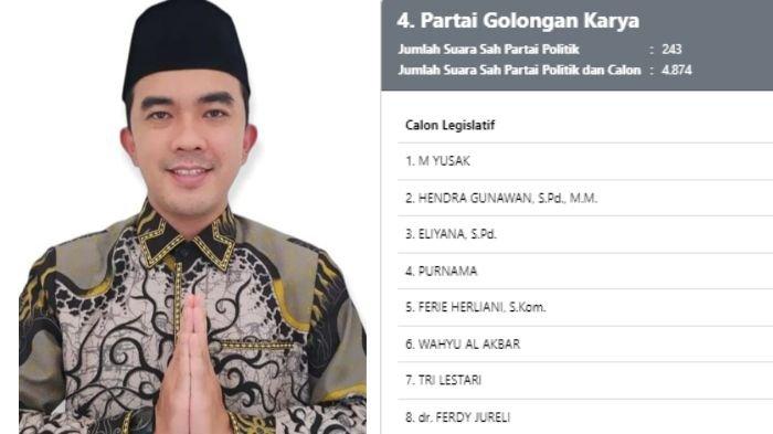 Golkar Unggul Pileg DPRD Mukomuko Dapil 3, Dokter Ferdy Tertinggi: Ini Daftar 8 Caleg Teratas ...