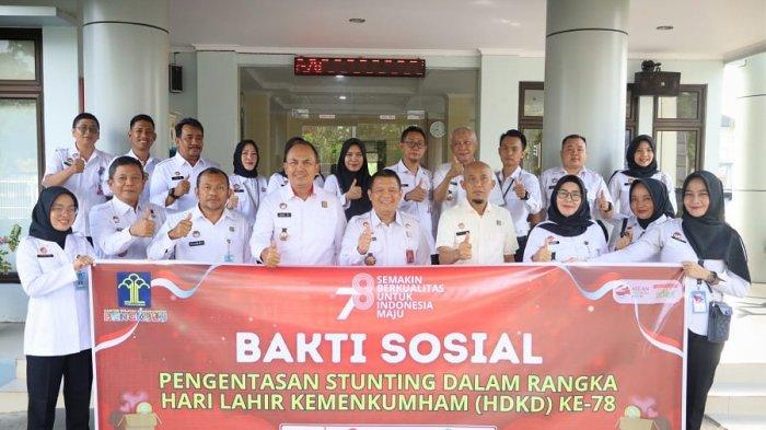 Semarak HDKD, Kanwil Kemenkumham Bengkulu Baksos Pengentasan Stunting di Puskesmas Beringin Raya ...