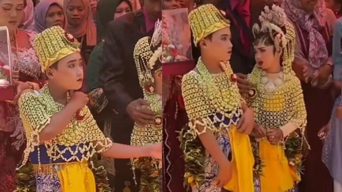 Heboh Pernikahan Bocah SD di Madura Viral di Medsos, Diduga Dijodohkan Orangtua - Tribunbengkulu.com