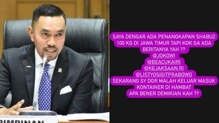 Heboh Postingan Ahmad Sahroni Soal Dugaan Kasus Penangkapan Sabu 100 Kg ...