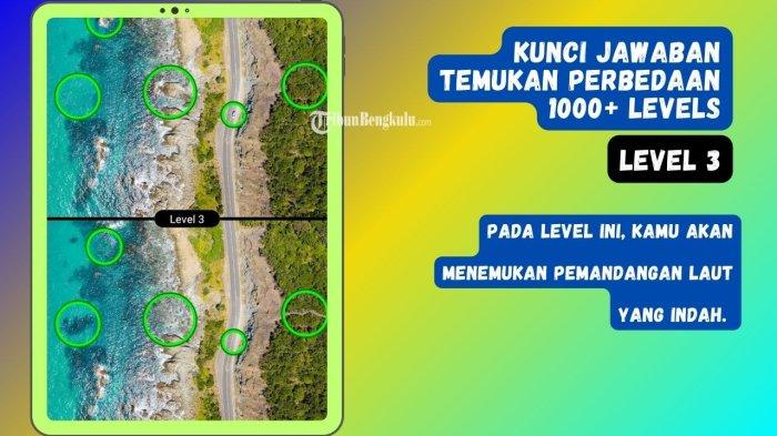 Jawaban Game Temukan Perbedaan 1000+ Levels Level 3 - Tribunbengkulu.com