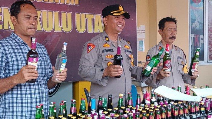 Polres Bengkulu Utara Ungkap Asusila, Narkoba hingga Sita Ratusan Botol Miras saat Operasi Pekat ...