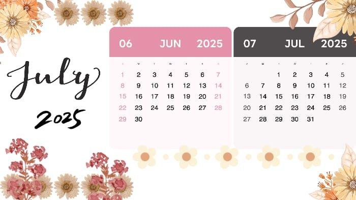 Kalender Juli 2025: Lengkap Tanggal Merah, Cuti Bersama, serta Hari ...