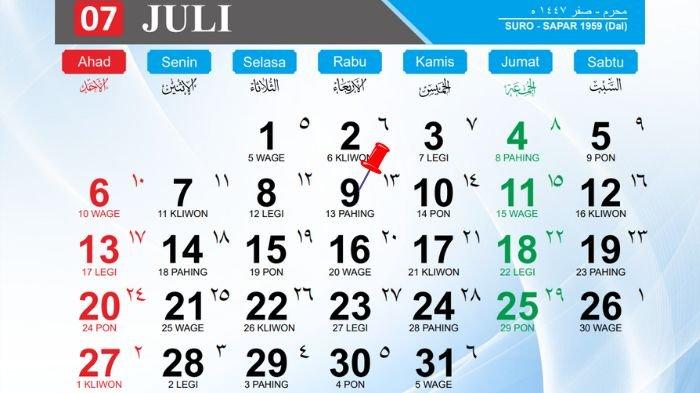 Kalender 2025: Tanggal 9 Juli Memperingati Hari Apa? Apakah Ada Tanggal Merah? Cek Jadwalnya ...