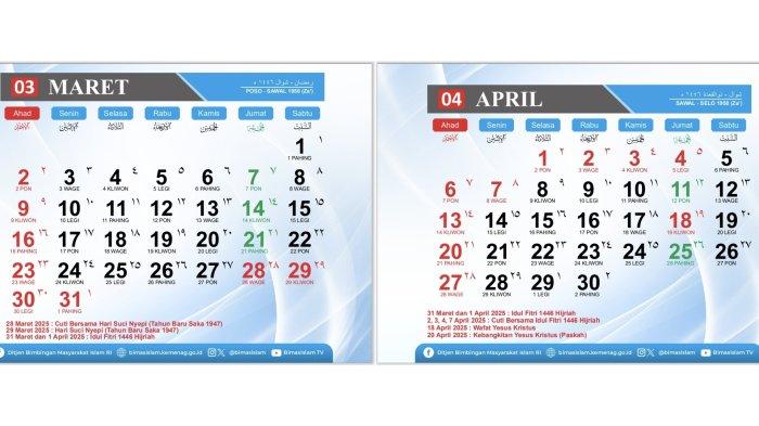 Kalender 2025 : Daftar Libur Panjang Long Weekend Februari-Desember ...