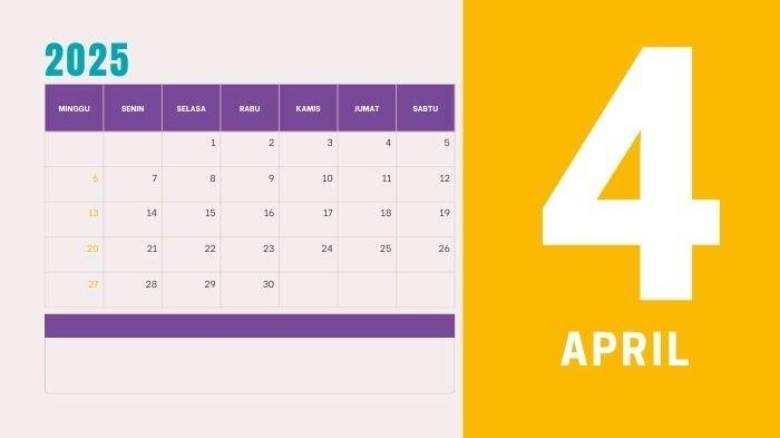 Kalender 2025: Jadwal FWA ASN Ditambah, Masuk Kantor Tanggal 9 April ...