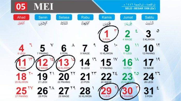 Kalender 2025: Libur 12 Mei Hari Apa? Ini Info Cuti Bersama dan Long ...