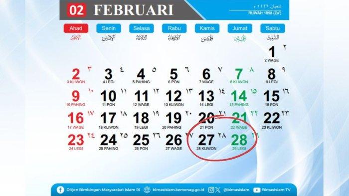 Kalender 2025 : Libur Sekolah Awal Ramadhan 2025 Dimulai Akhir Februari, Cek Jadwalnya ...
