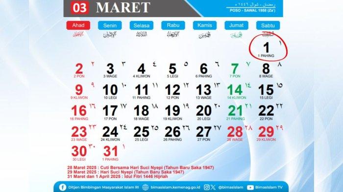 Kalender 2025: Jadwal Imsak Seluruh Daerah di Indonesia dan Penanggalan ...