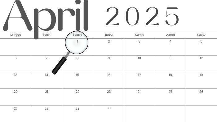 Kalender April 2025: Kapan Cuti Bersama Idul Fitri? Ada 11 Hari Libur ...