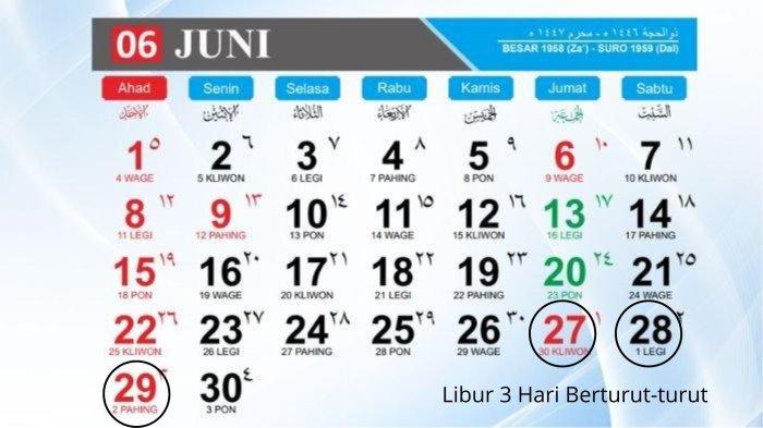Tanggal Merah Juni 2025: Masih Ada Libur Panjang Akhir Pekan di Akhir ... Tanggal Merah Juni 2025: Masih Ada Libur Panjang Akhir Pekan di Akhir ...