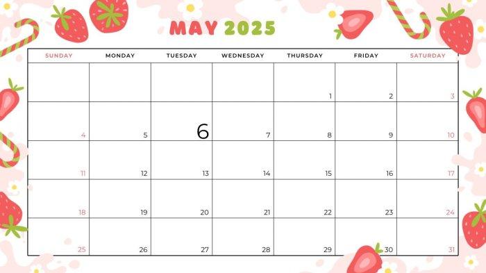 Kalender Mei 2025: Deretan Peringatan Nasional 6 Mei 2025, Ada Hari ...