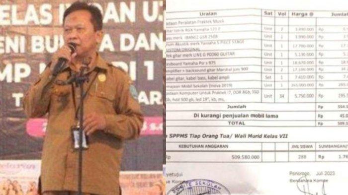 Kepsek SMPN 1 Ponorogo Minta Iuran Rp 1,7 Juta Untuk Beli Mobil, Wali Murid : Kalau Komputer ...