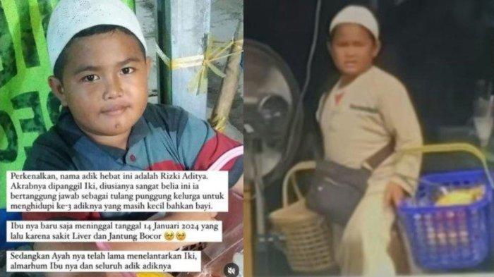 Pilu! Ayah Minggat dan Ibu Meninggal Dunia, Rizky Rela Jualan Kue untuk ...