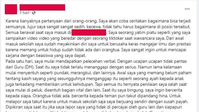 Klarifikasi Siswi Video Syur dengan Guru Gorontalo Viral di Media Sosial, Dinas PPA Buka Suara ...