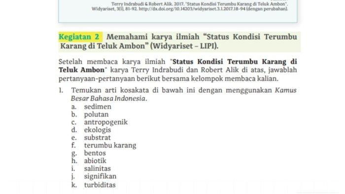 Temukan Arti Kosakata! Kunci Jawaban Bahasa Indonesia Kelas 11 Halaman 179 - 180 Kurikulum ...