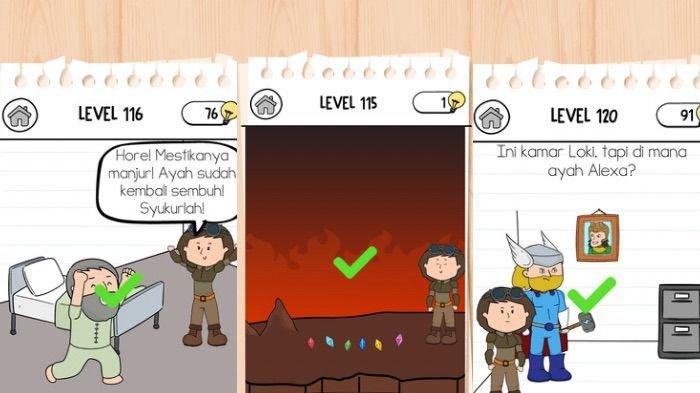 Kunci Jawaban Brain Test 3 level 115,116, 117, 118, 119 dan 120, Alexa ...