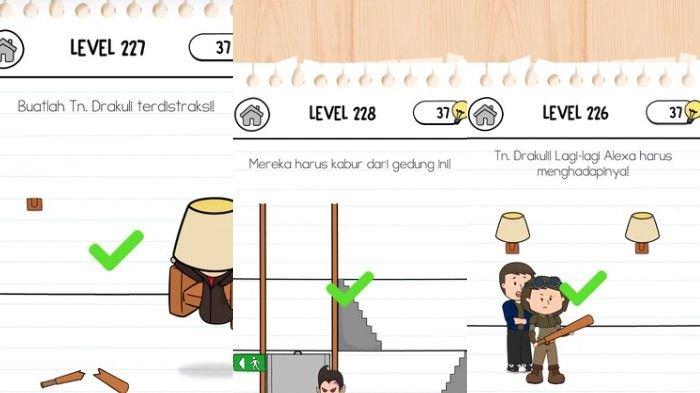 Kunci Jawaban Game Brain Test 3 Tricky Quest Level 223 224 225 226 227 ...