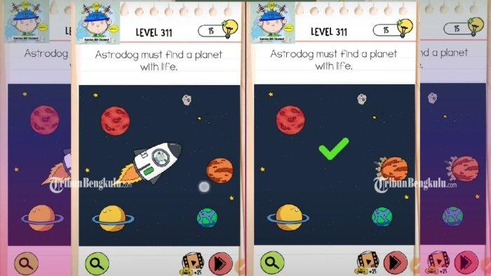 Kunci Jawaban Game Brain Test 4: Sobat Rumit Level 311, Astrodog Harus ...