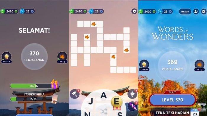 Kunci Jawaban Words of Wonder WoW Level 370 371 372 373 374 375 376 377 ...