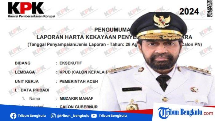 Rekam Jejak-Harta Kekayaan Muzakir Manaf Dilantik Jadi Gubernur Aceh, Eks Panglima Perang GAM ...