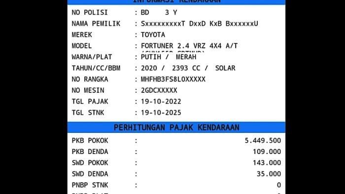 457 Kendaraan Dinas Bengkulu Tengah Nunggak Pajak, Salah Satunya Mobnas Ketua DPRD ...