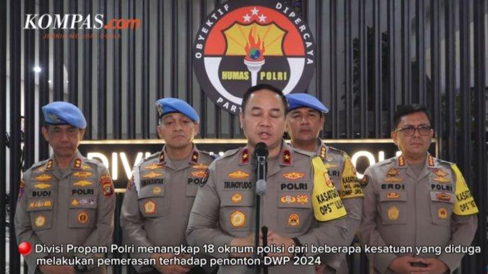 Polisi Tangkap 18 Polisi Pemeras Penonton DWP, Modusnya Pura-Pura Melakukan Pemeriksaan ...