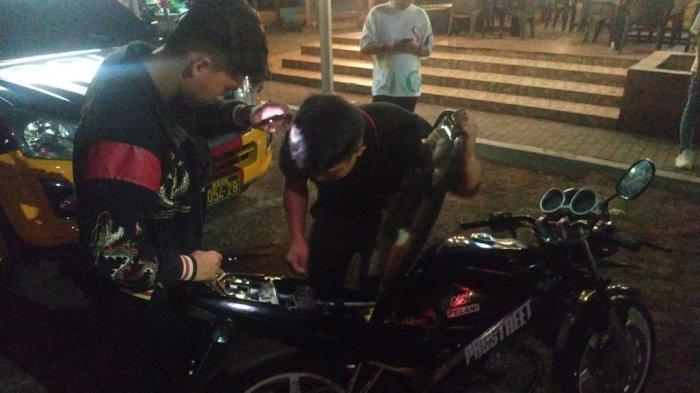 Belasan Motor Berknalpot Brong Diamankan saat Razia Balap Liar di Kota Bengkulu - Tribunbengkulu.com