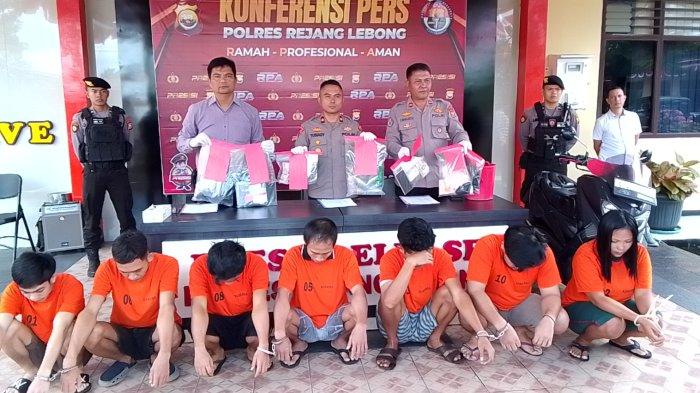 Polres Rejang Lebong Amankan 7 Pelaku Penyalahgunaan Narkoba Dalam