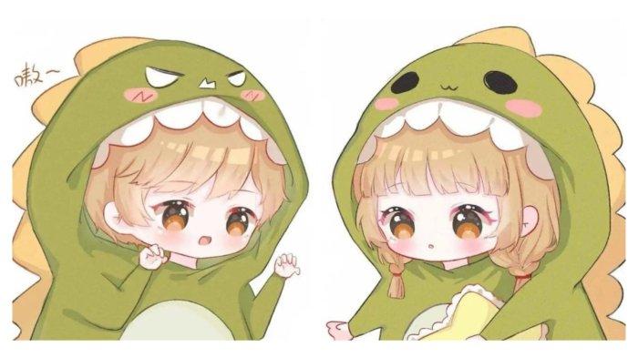 PP Couple Dinosaurus yang Lucu dan Imut dari Pinterest, Cocok Untuk ...