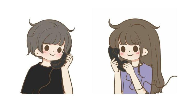 PP Couple Kartun Lucu dan Romantis untuk Dijadikan Foto Profil Bareng ...