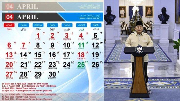 Kalender 2025: Presiden Prabowo Umumkan Pemberian THR dan Gaji 13, Cek Jadwalnya di Sini ...