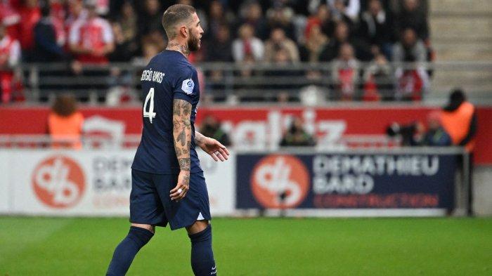 Paris Saint Germain Merugi Sergio Ramos dapat Kartu Merah di Laga Big Match Olympique Marseille ...