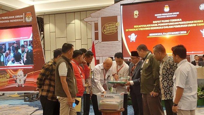 Pleno Rekapitulasi Penghitungan Suara Pemilu 2024 Tingkat Provinsi Bengkulu, D Hasil Jadi Acuan ...