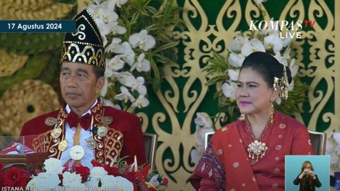 Jokowi Pakai Baju Adat Suku Banjar Baamar Galung Pancar Matahari Pimpin Upacara Penurunan ...