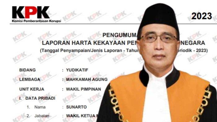 Segini Harta Kekayaan Hakim Agung Prof Sunarto Terpilih Jadi Ketua MA ...