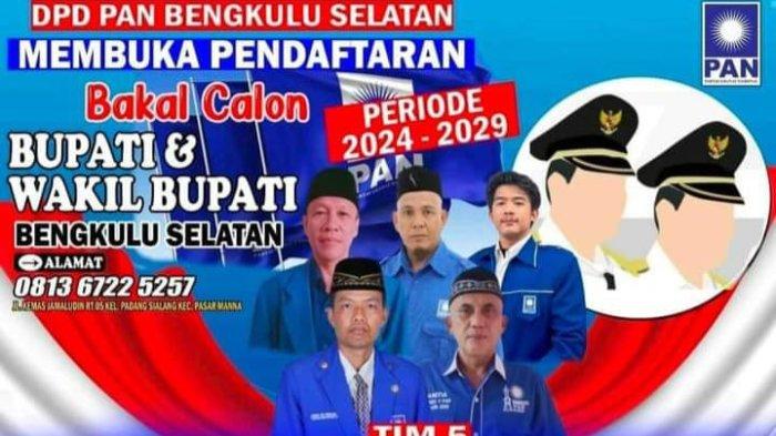 4 Nama Dikirim ke DPW PAN untuk Pilbup Bengkulu Selatan 2024, Tak Ada Nama Gusnan-Rifai ...