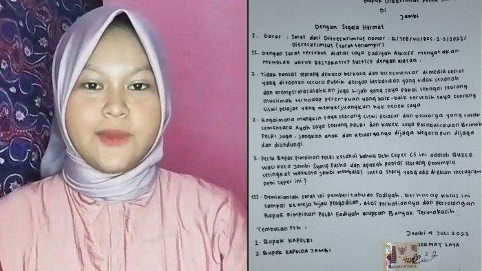 Syarifah Siswi SMP Jambi Tolak Damai dengan Pelawak Debi Ceper yang Diduga Lakukan Pelecehan ...