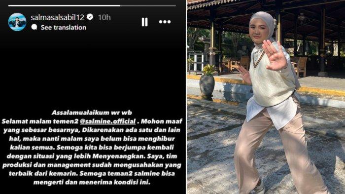 Trending Topik X, Salma Minta Maaf Kepada Salmine Karena Tidak Bisa Tampil di Yogyakarta ...