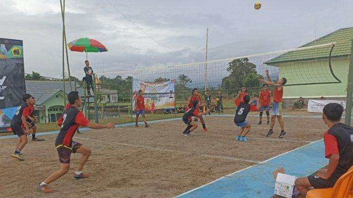 Peringati HUT ke 77 TNI, Denzipur Bengkulu Gelar Lomba Voly Pantai ...