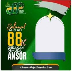 15+ Link Twibbon HARLAH GP ANSOR Untuk Ramaikan HARLAH GP ANSOR yang ke 88 - Tribunbengkulu.com
