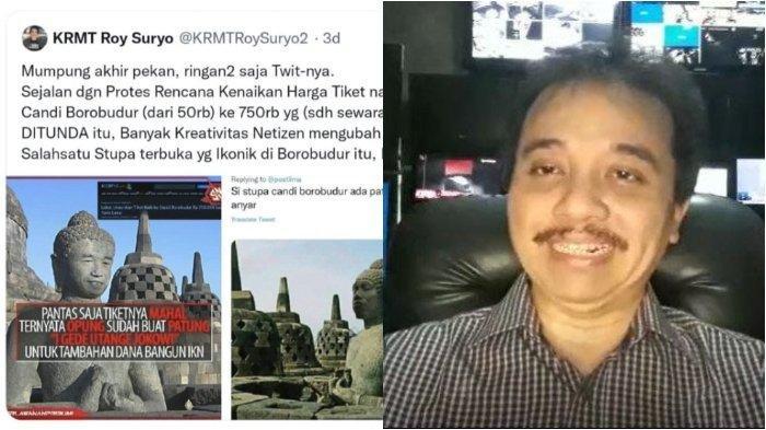 Roy Suryo Ditetapkan sebagai Tersangka Kasus unggahan Meme Stupa Candi Borobudur Mirip Jokowi ...