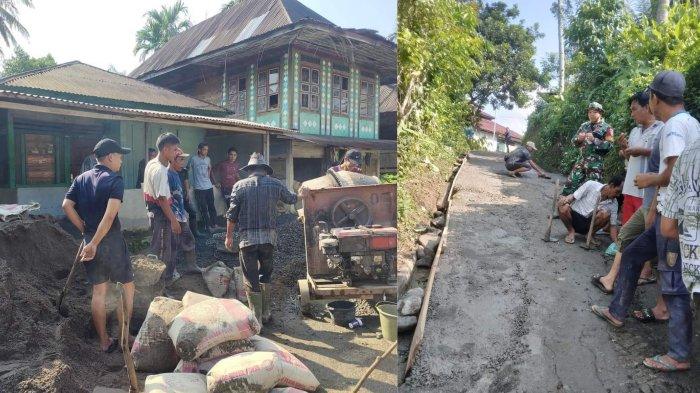 Warga Desa Susup Gotong Royong Perbaiki Jalan yang Rusak, Berharap Pemerintah Turun Tangan ...