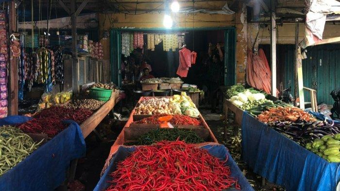 Harga Cabai Merah di Pasar Tradisional Kota Bengkulu Berangsur Turun - Tribunbengkulu.com