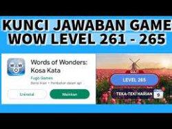 Kunci Jawaban Words of Wonders WoW Level 261, 262, 263, 264, 265, 266 ...
