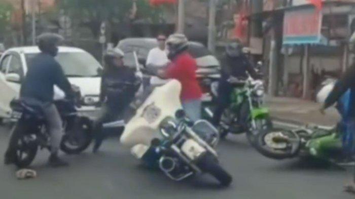 Aksi Pengendara Moge Harley dan Ninja Viral Terlibat Adu Jotos di Badung Bali - Tribunbengkulu.com