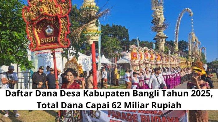 Daftar Dana Desa Kabupaten Bangli Bali Tahun 2025, Songan Tertinggi ...