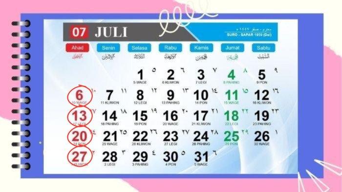 Kalender 2025: Sambut Bulan Juli 2025 Dengan 8 Hari Weekend, Ini Jadwal ...